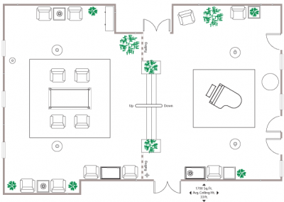 Floor Plan Atrium Reception - Banff Ptarmigan Inn